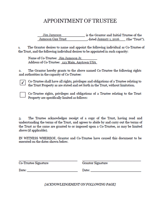 Gun Trust Professional Legal Forms Software ParalegalDocuments